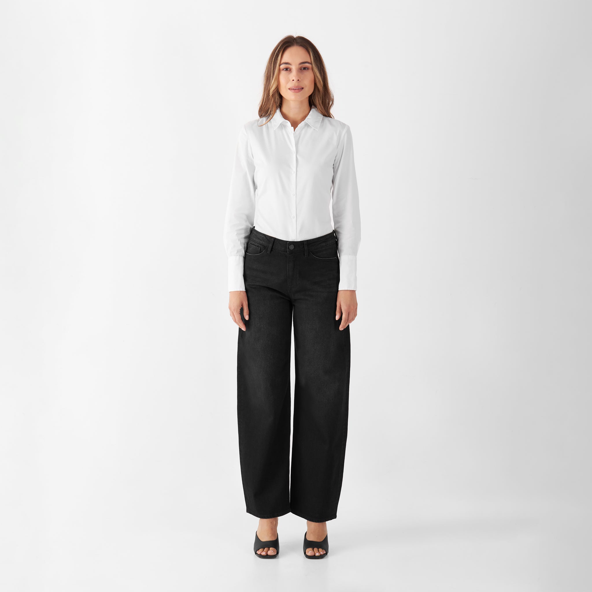 ASH Barrel Leg Minimal Stretch - Classic - Black Denim